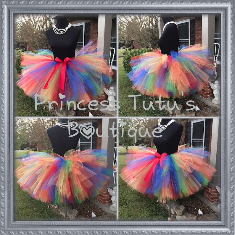 Adult Bright Primary Colored Tutu for Waist up to 34 1/2 - Etsy