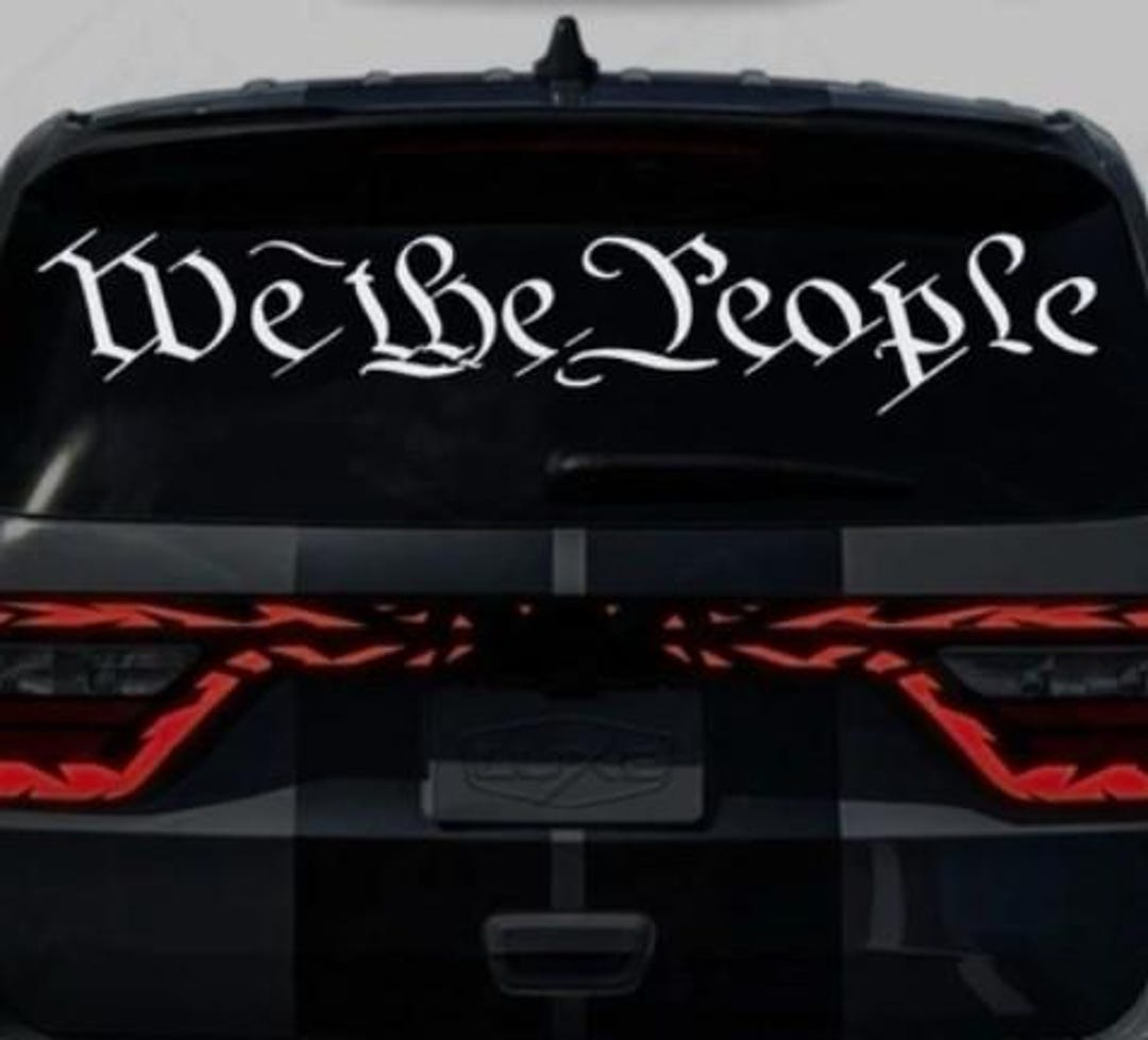 We the People Decal, Several Sizes, Vinyl Window Decal - Etsy
