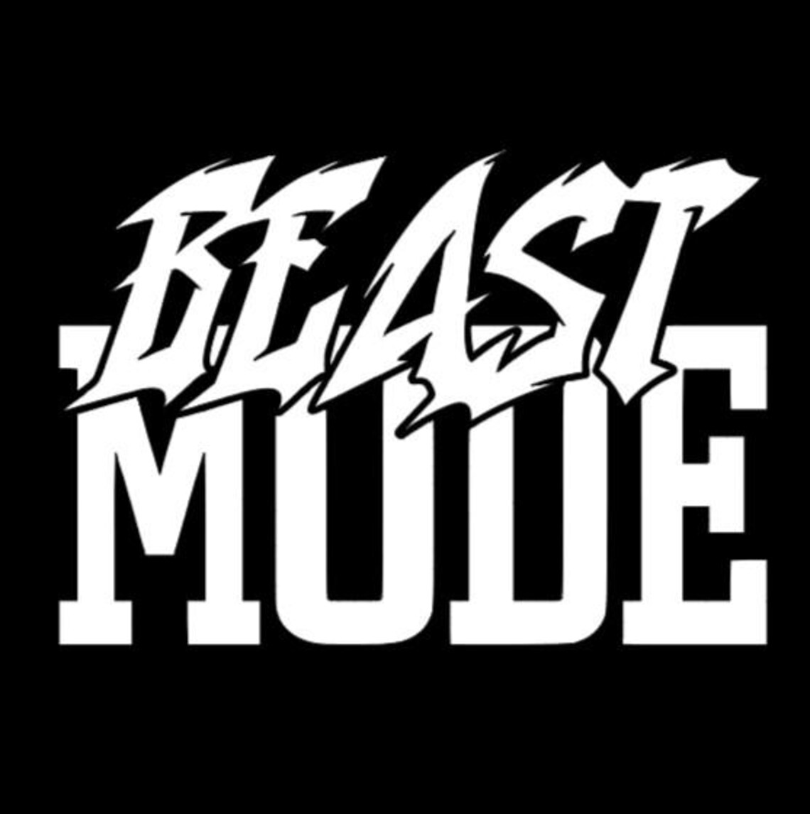Beast Mode Decal, Self Adhesive, Vinyl Window Decal for Cars and Trucks ...