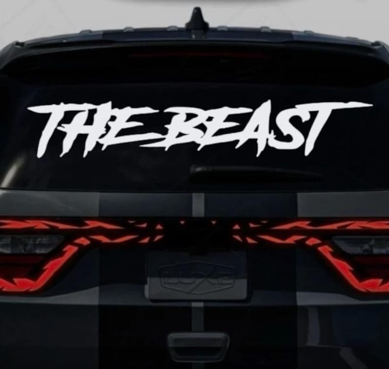 The Beast Decal, Several Sizes, Vinyl Window Decal - Etsy