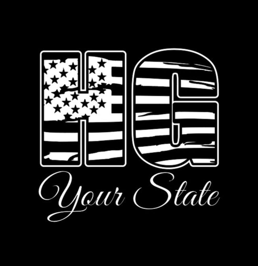 HG Holler Girl Vinyl Decal: Creek Squad With Flag - Etsy