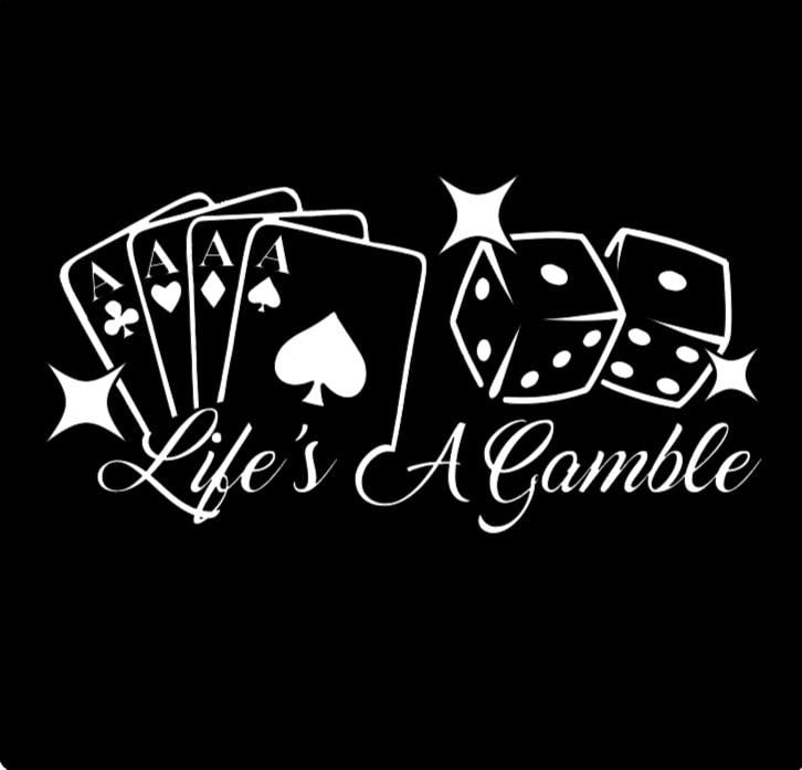 Life's A Gamble Car Decal, Vinyl Window Decal for Cars and Trucks - Etsy