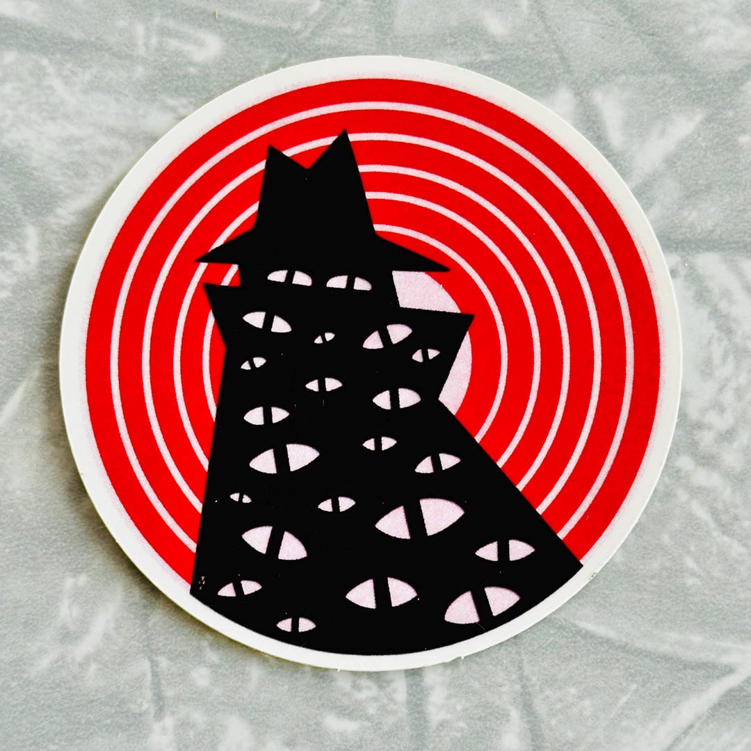 The Watcher Spying Eyes Sticker - Laptop Decal Water Bottle Sticker - Etsy