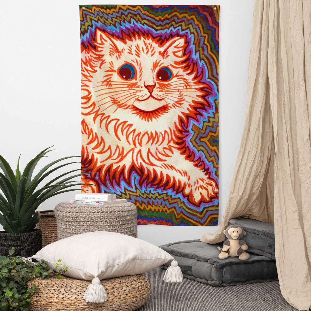 Louis Wain Cat Zig Zag Psychedelic British Outsider Ziggy Good Vibes ...