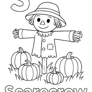 Halloween ABC Coloring Book: Printable Alphabet Learning Activity (PDF ...