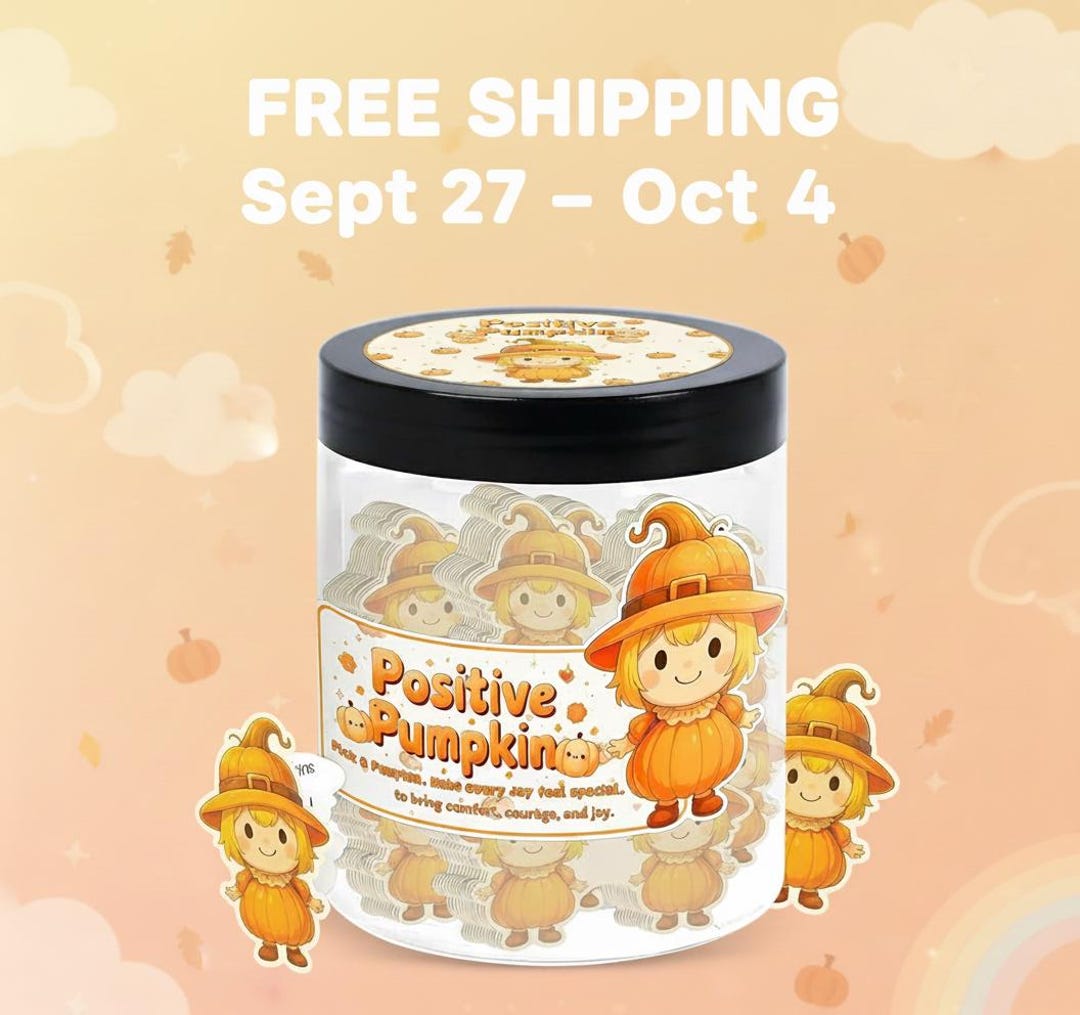 60 Pumpkin Paper Affirmation Cards Jar - Etsy