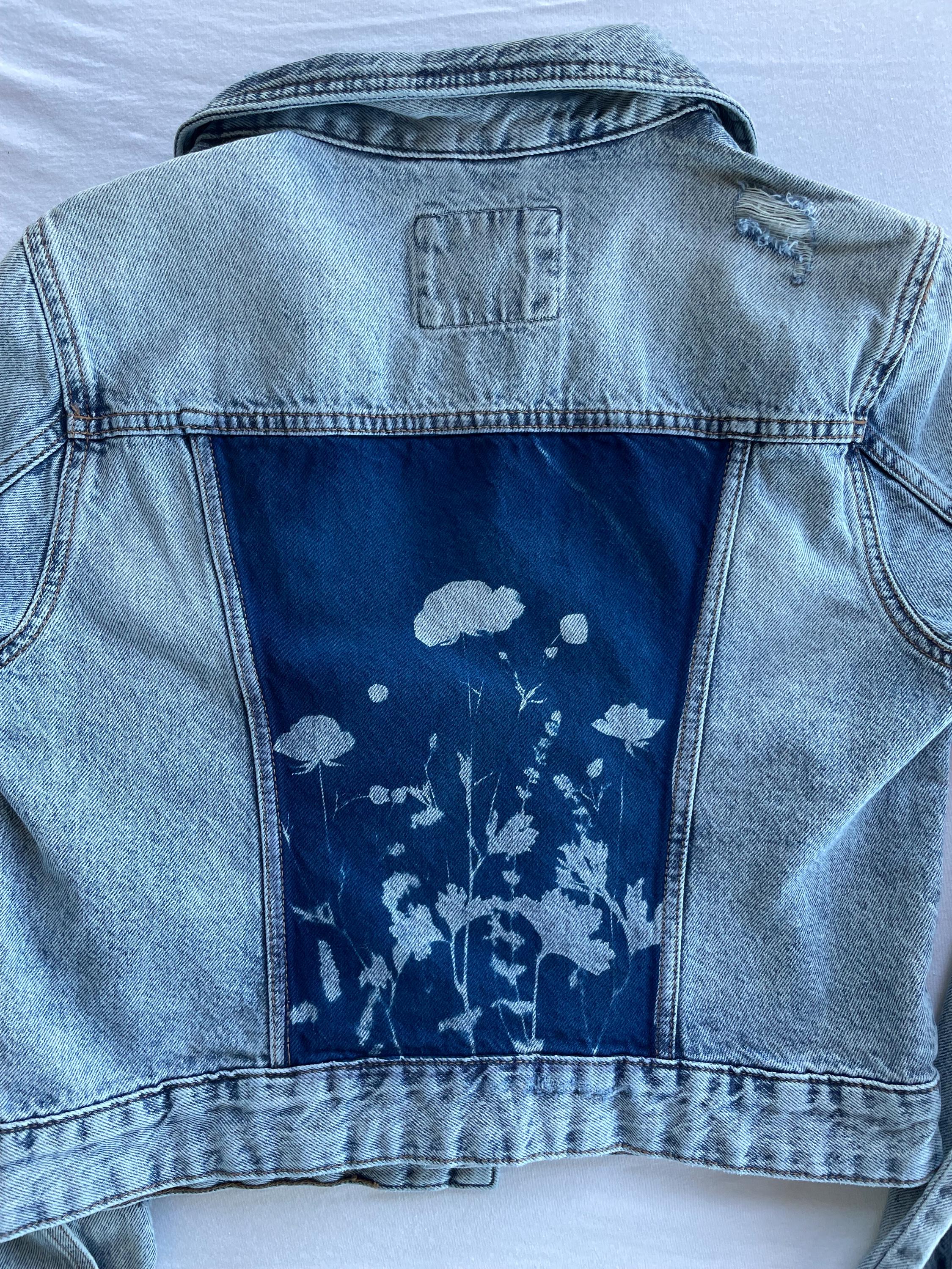 Cyanotype Denim Jacket-medium - Etsy