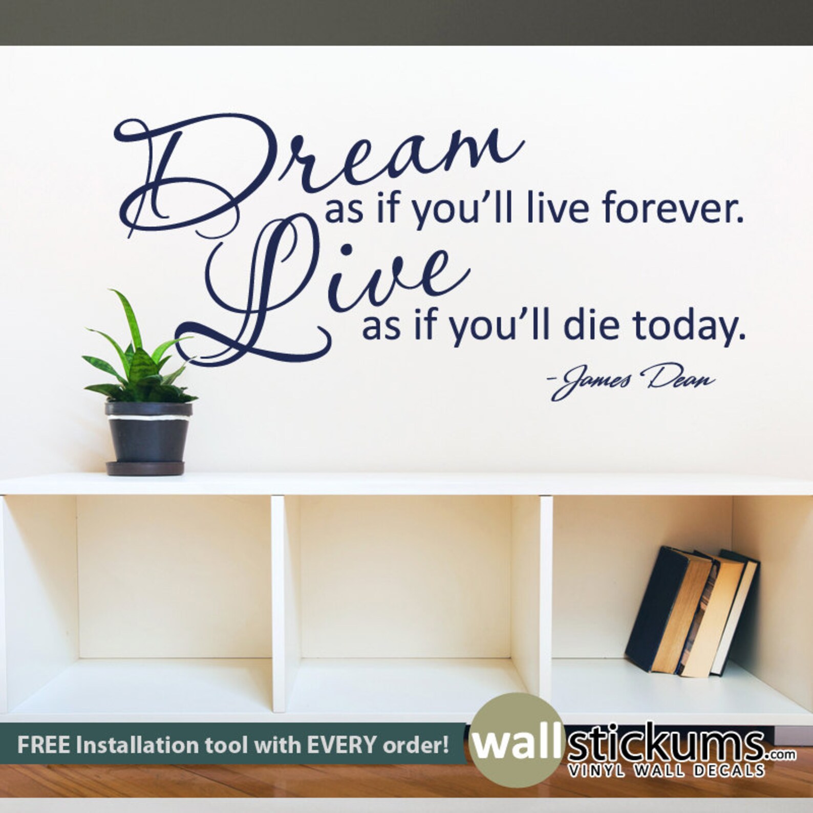 James Dean Quote Wall Decal, Inspiring Home Decor - Etsy