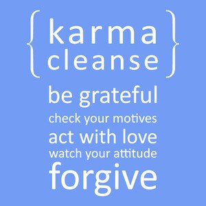 Karma Cleanse 01 Vinyl Wall Quote Decal - WD0131 - Etsy
