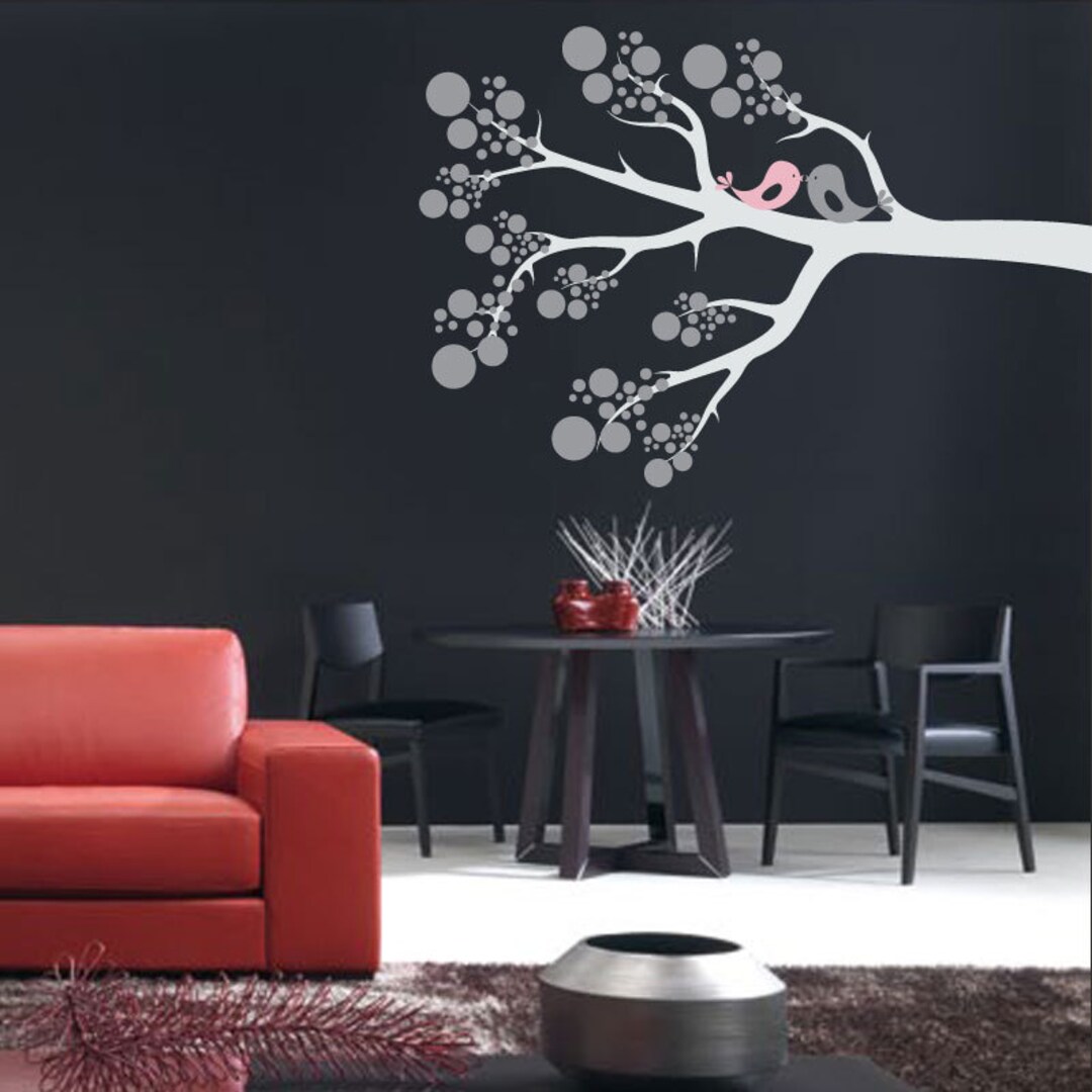 Circle Tree Branch Vinyl Wall Decal: Nursery Kids Room Decor - Etsy