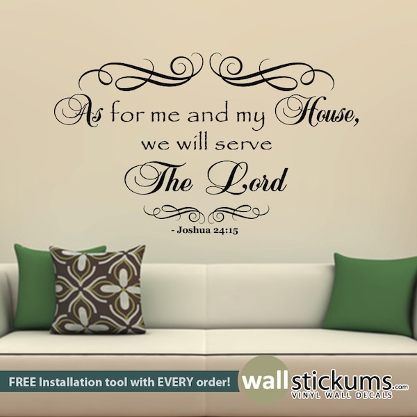 As for Me and My House - Etsy