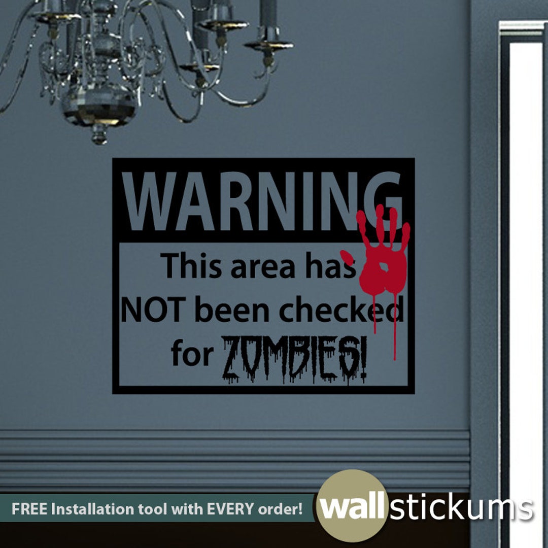 Zombies Wall Decal Vinyl Wall Art Decal Wall Decor - WD0309 - Etsy
