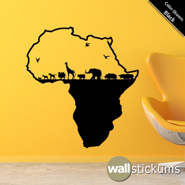 Africa Wall Decal - Etsy