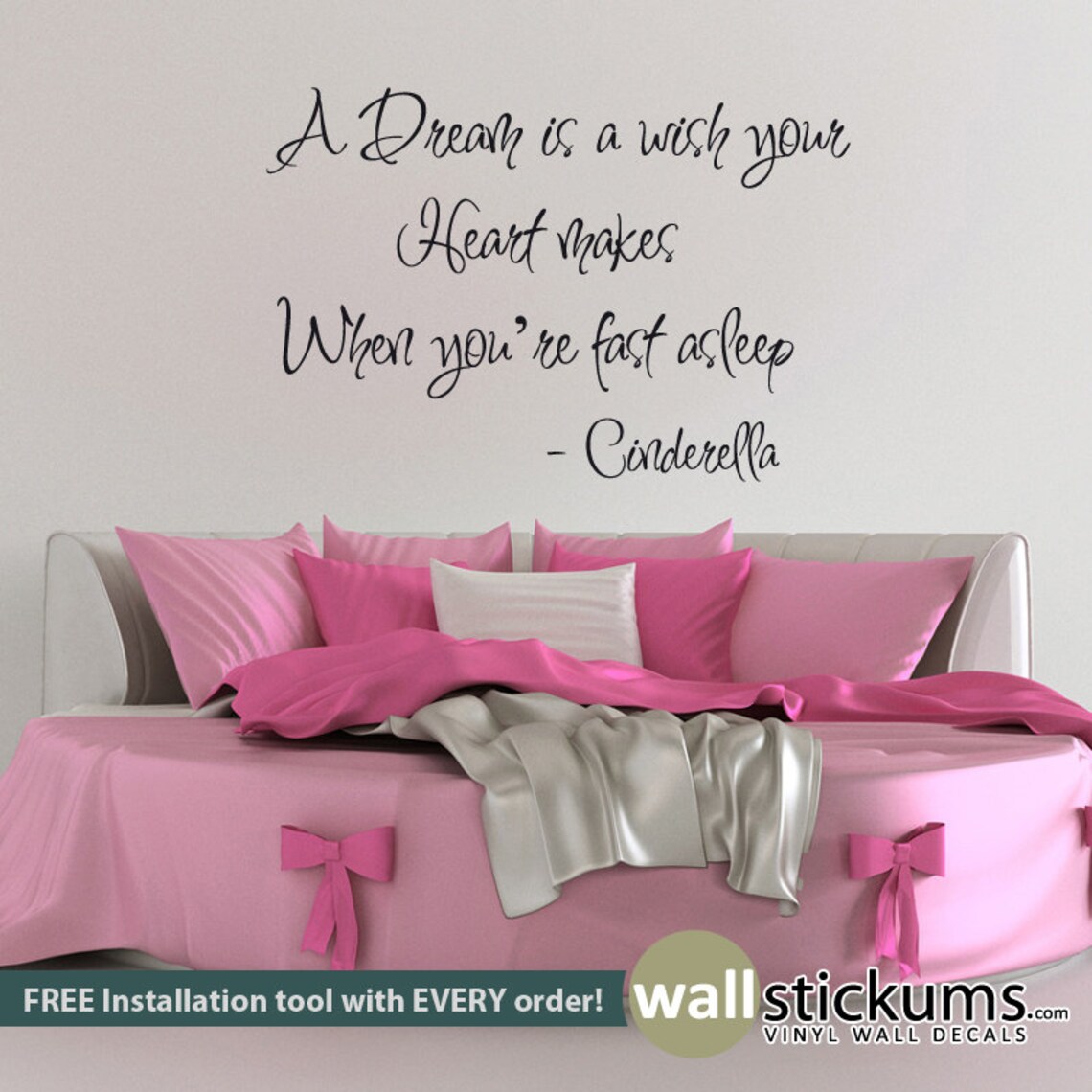 Cinderella Dream Quote Vinyl Wall Decal - Nursery Decor - Etsy