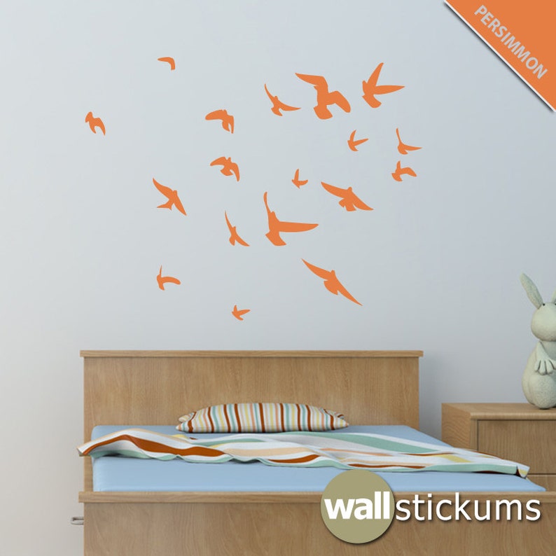 Flock of Birds Wall Decal Vinyl Wall Art Decal WD0098 - Etsy