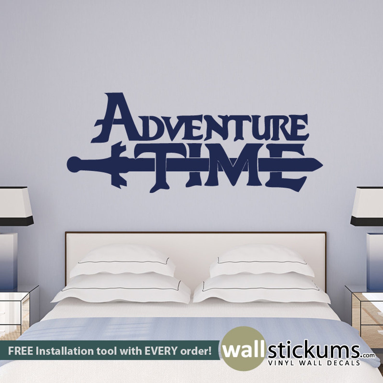 Adventure Time Inspired Wall Decal Bedroom Wall Decor | Etsy