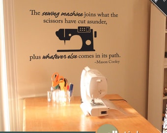 Sewing Wall Decal | Etsy