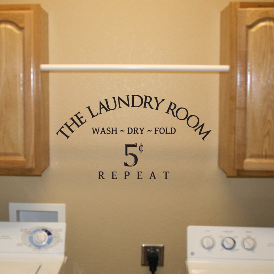 Laundry Room Wall Decal Quote 01 Vinyl Wall Sticker - WD0141 - Etsy