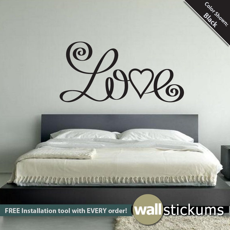 LOVE Wall Art Decal Sticker WD0006 - Etsy