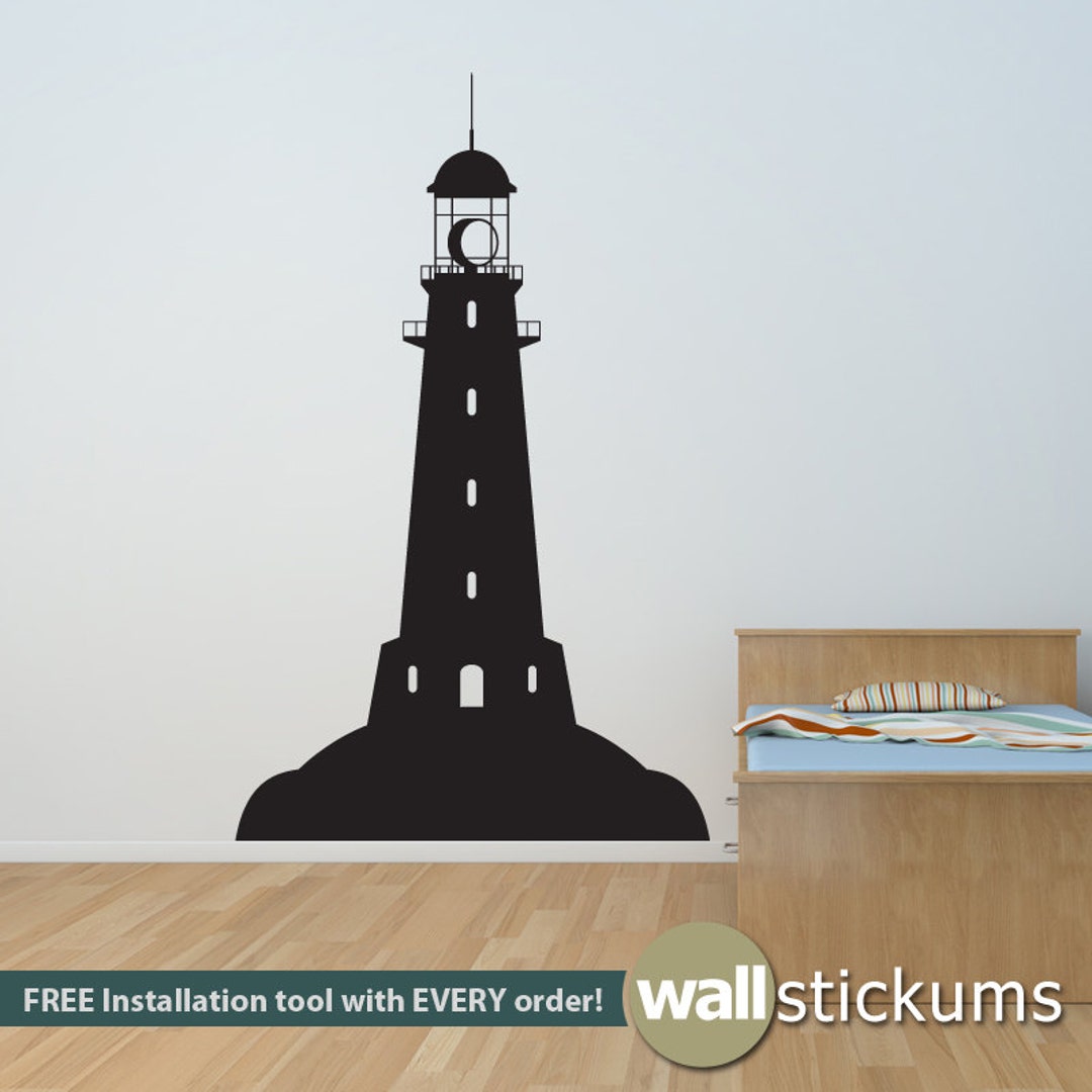 Lighthouse Wall Decal 03 Nautical Vinyl Wall Art Decal Sticker Wall ...
