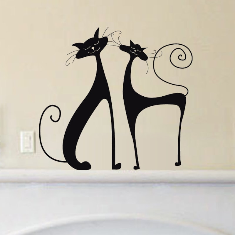Cat Decal Wall Stickers - Etsy