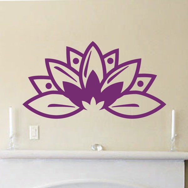 Lotus Wall Decal - Etsy