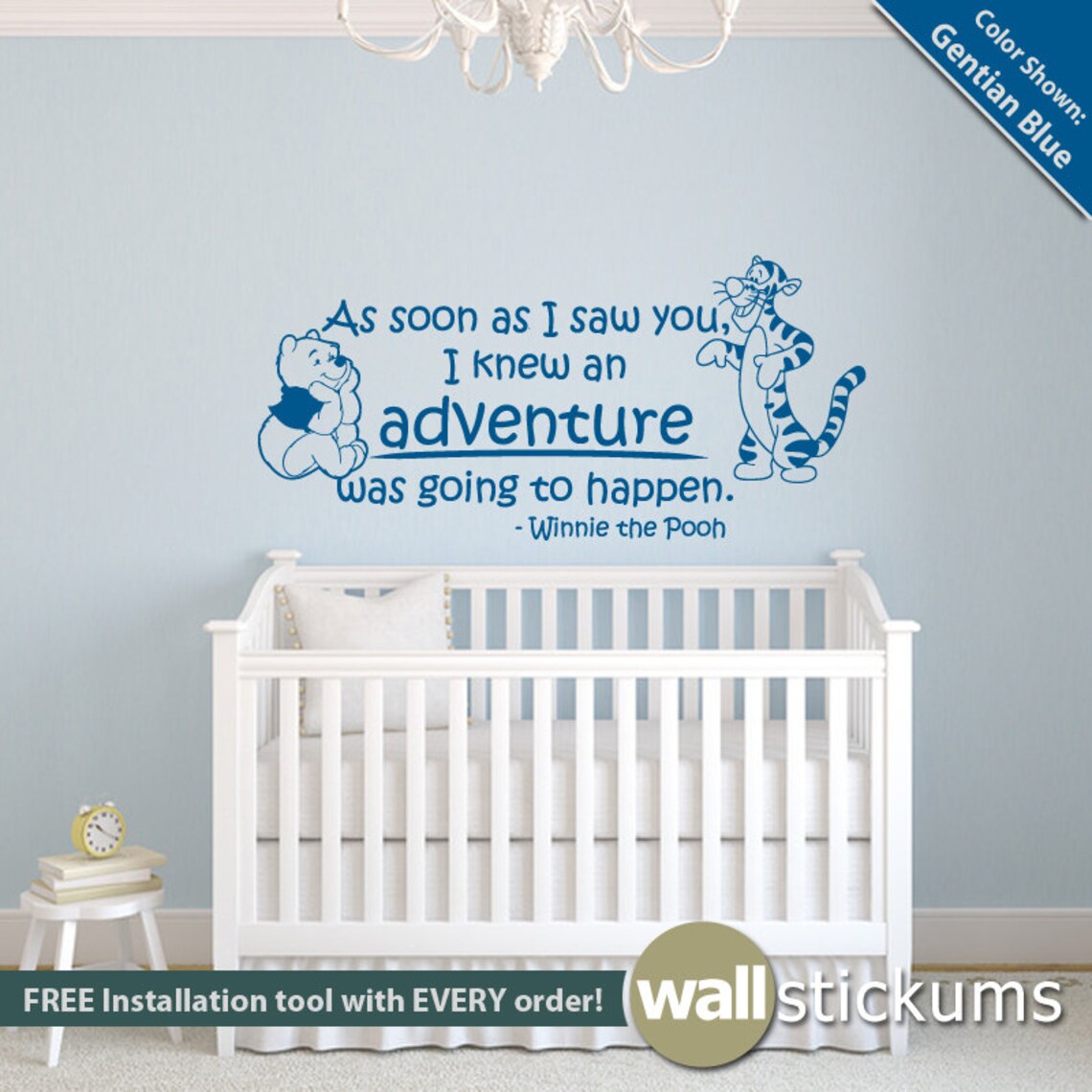 Winnie the Pooh Wall Decal Quote: Adventure Quote With Pooh - Etsy
