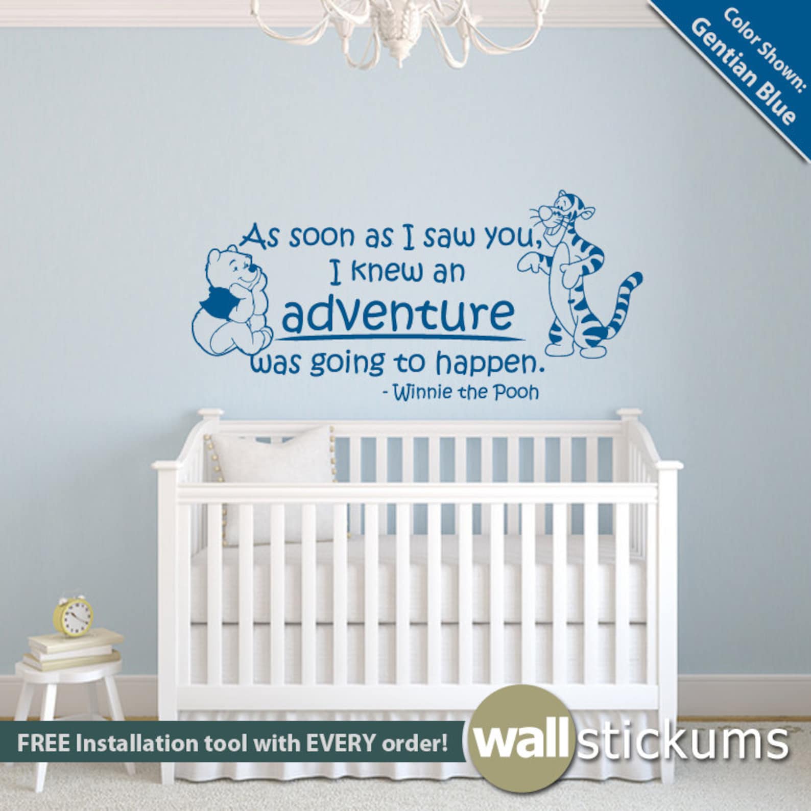 Winnie the Pooh Wall Decal Quote: Adventure Quote With Pooh - Etsy