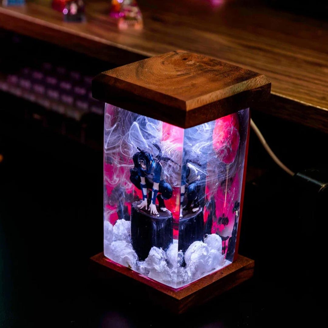 Sasu.ke Uc.hiha Lamp, Epoxy Resin Lamp, Gift for Him, Anime Gift ...