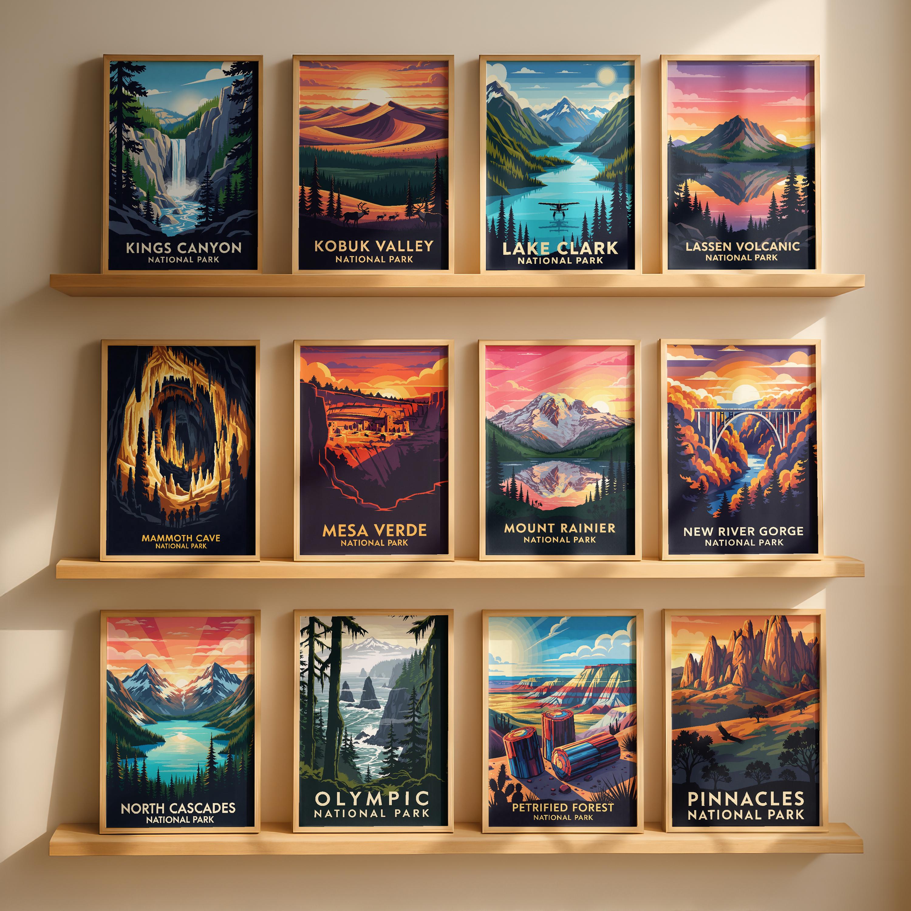 National Park Poster Set - Choose Any 3 Scenic Prints | Nature Lover ...