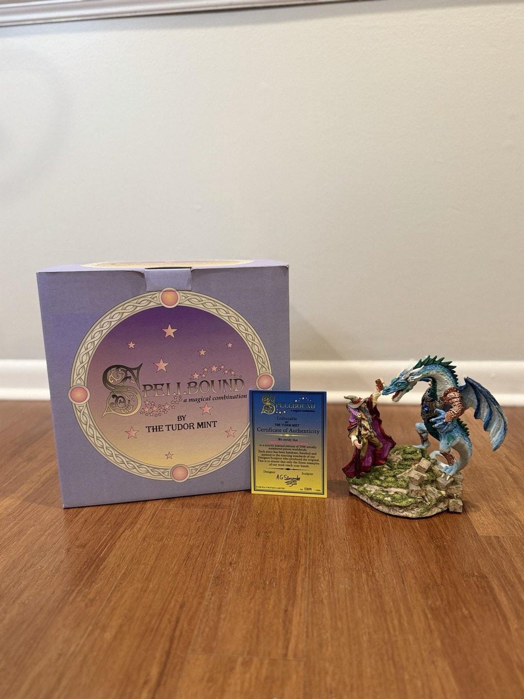 Tudor Mint Spellbound Perdomo the Subjugator Ltd Ed VTG FANTASY Dragon ...