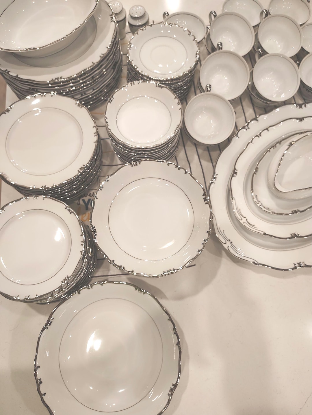 Gold China Japan Baronet 95 Piece Set Dishes - Etsy