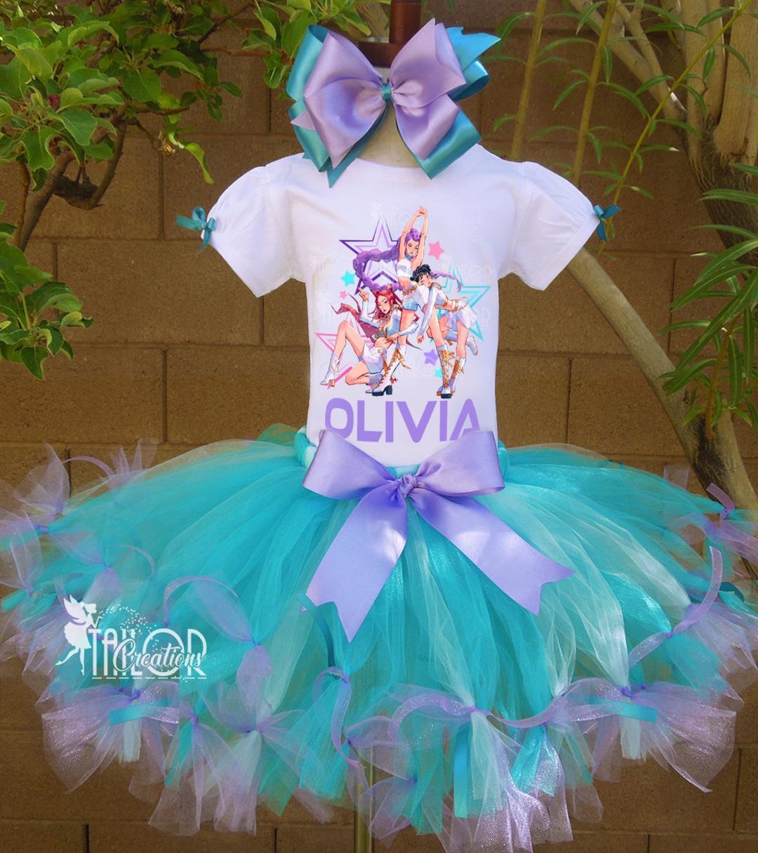 Kpop Demon Hunters Tutu Outfit - Huntrix Kpop Demon Hunters Birthday ...