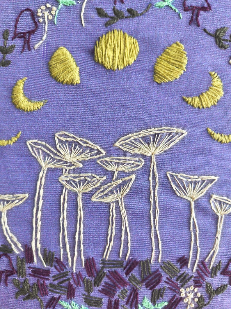 Purple Moon Embroidery - Etsy