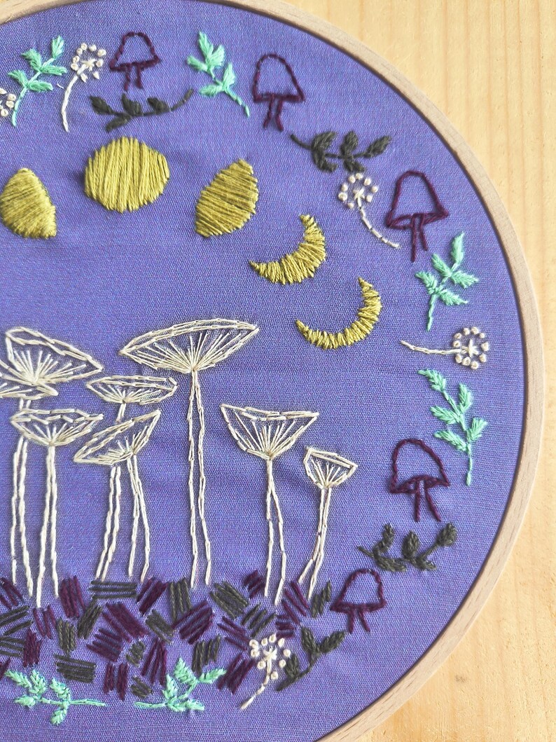 Purple Moon Embroidery - Etsy