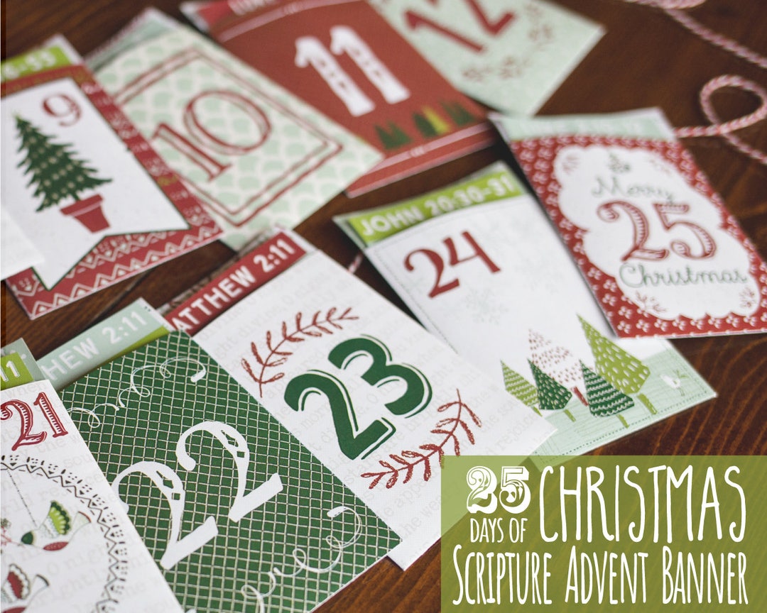 Christmas Advent Calendar Kit | Christmas Countdown | Printable ...
