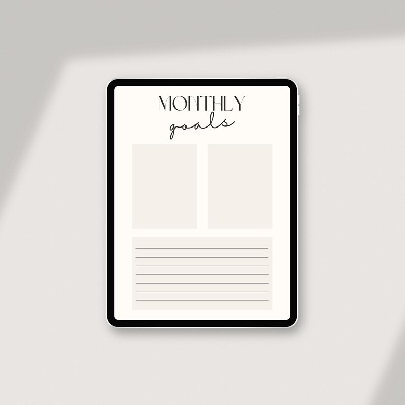 2026 Annual Calendar | Black & White Minimalist Planner (digital ...