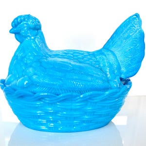 Heisey Chicken on a Nest - Etsy