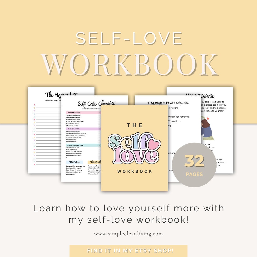 Self-love Workbook, Self-love Digital Journal - Etsy