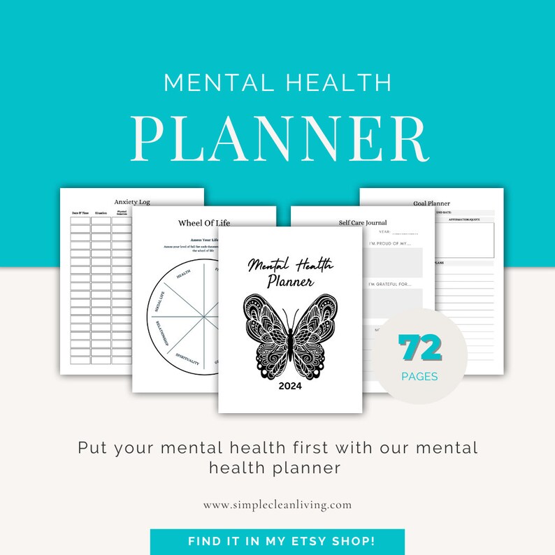 2024 Mental Health Planner Printable, Mental Health Planner - Etsy