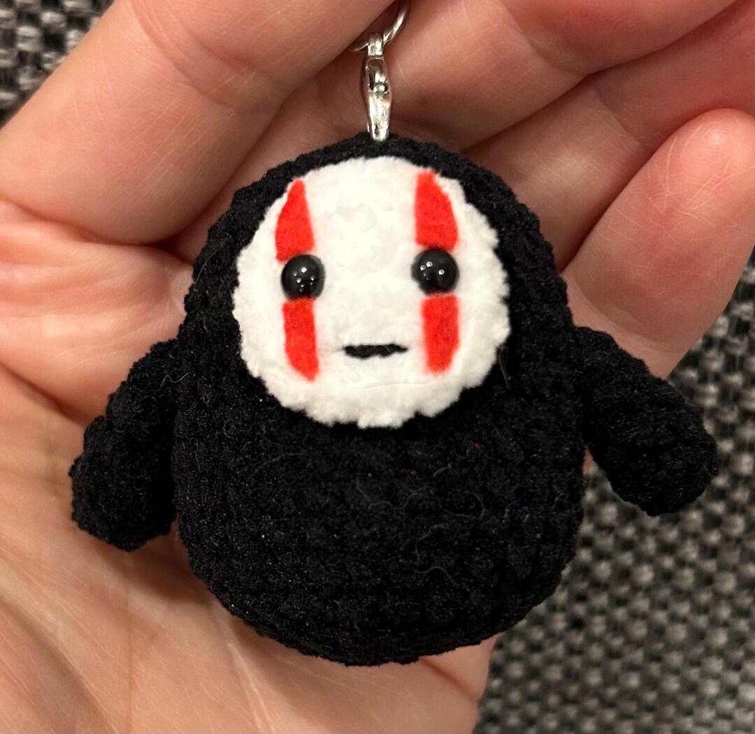 Crochet No-face Keychain | Handmade Plush Amigurumi Charm - Etsy