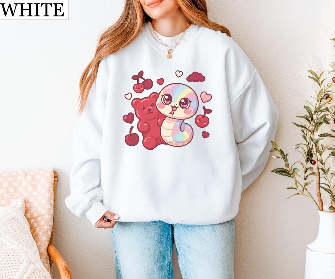Gimme Gummy Tee, Cute Snake Shirt, Kawaii Reptile Gummy Bear Tee ...