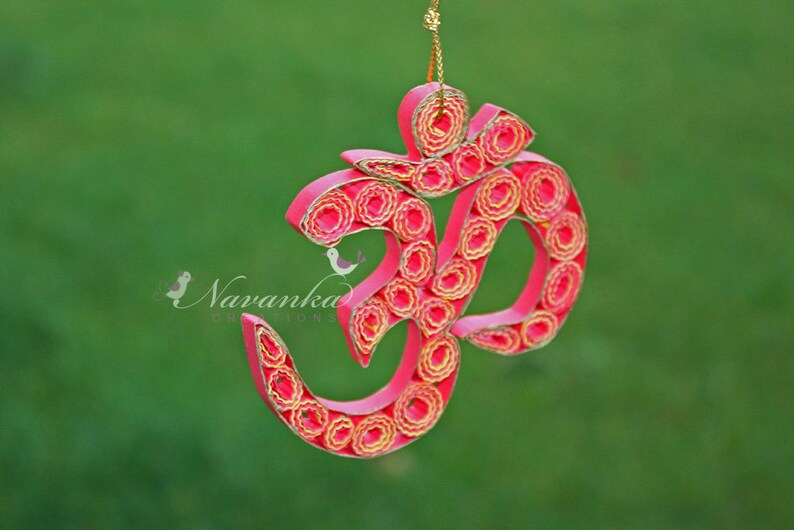 Paper Quilling Om in a gift box Om Ornament Aum Symbol | Etsy