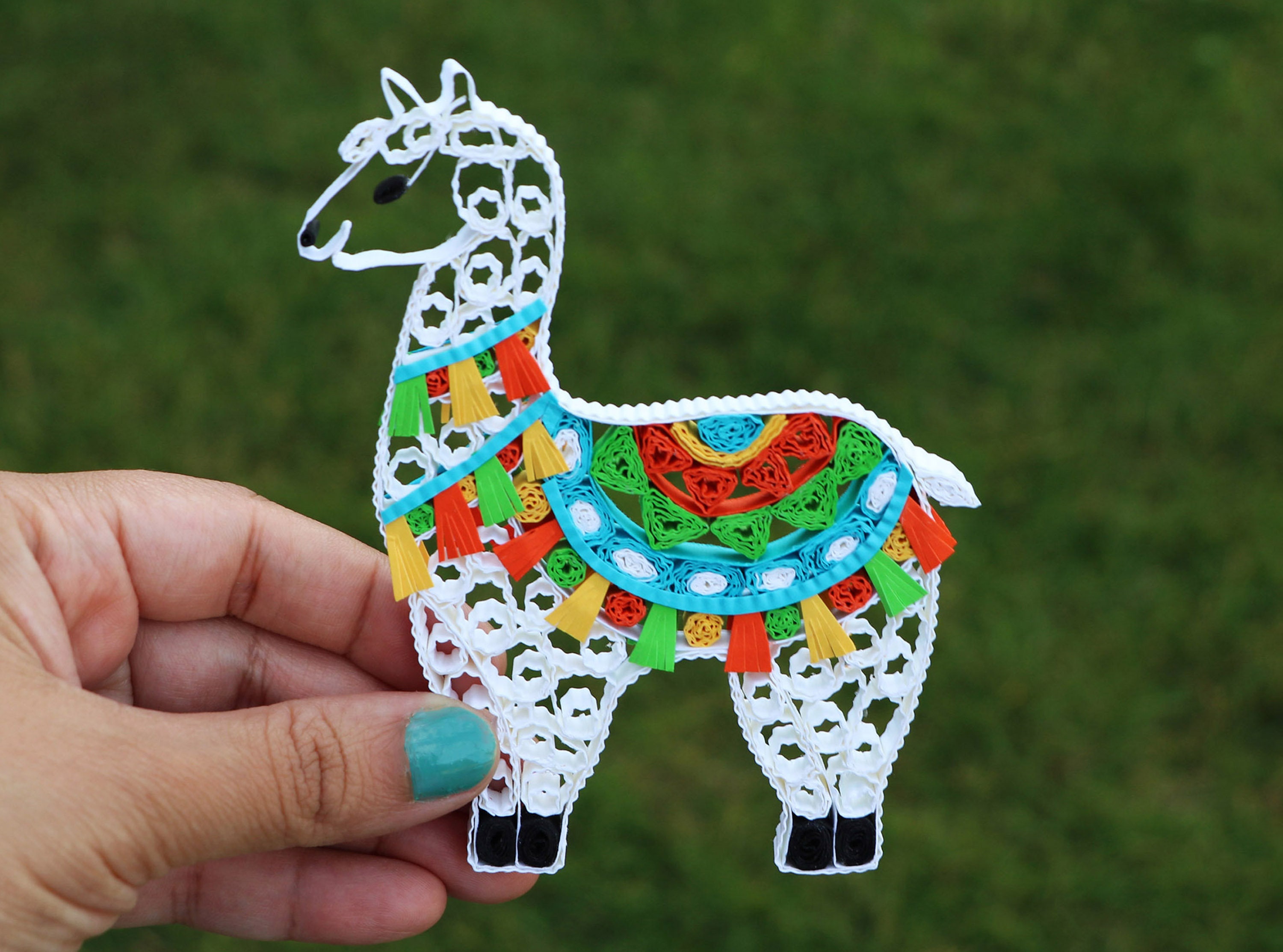Paper Quilled Llama Ornament in a Gift Box Christmas Kids | Etsy