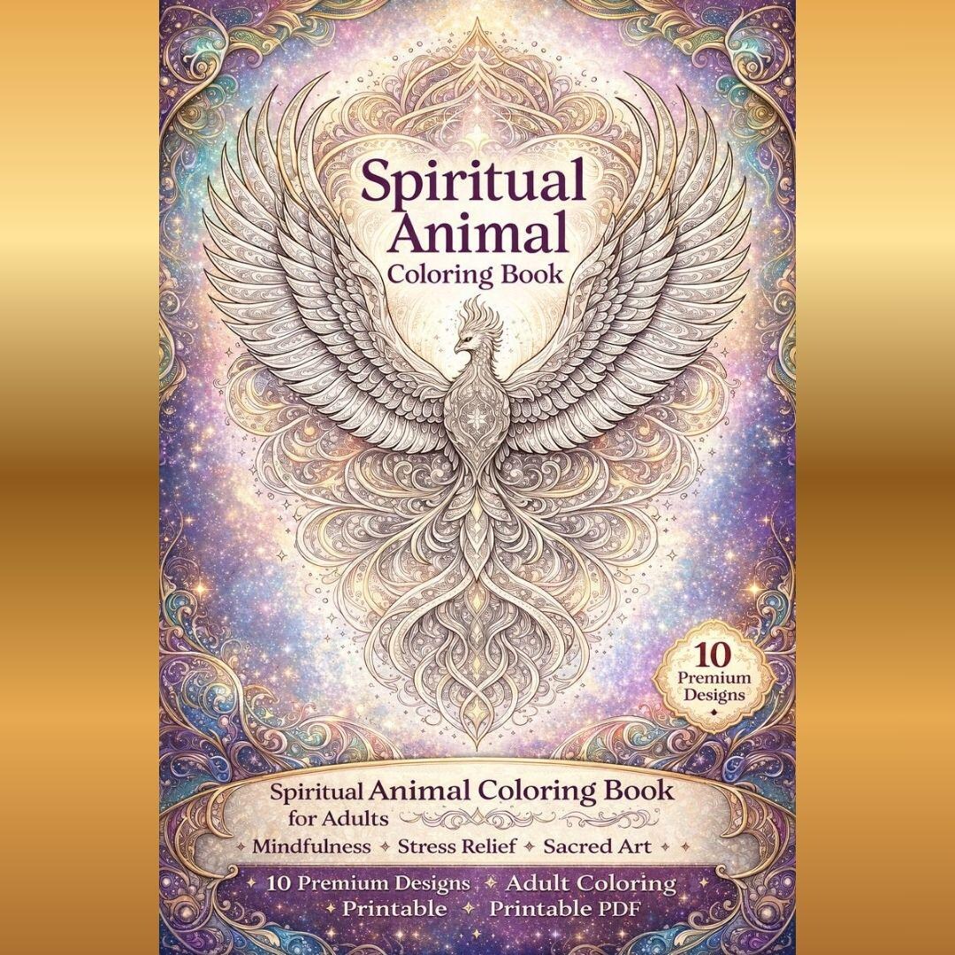 Spiritual Animal Coloring Book | Sacred Mandala Art, Mindfulness ...
