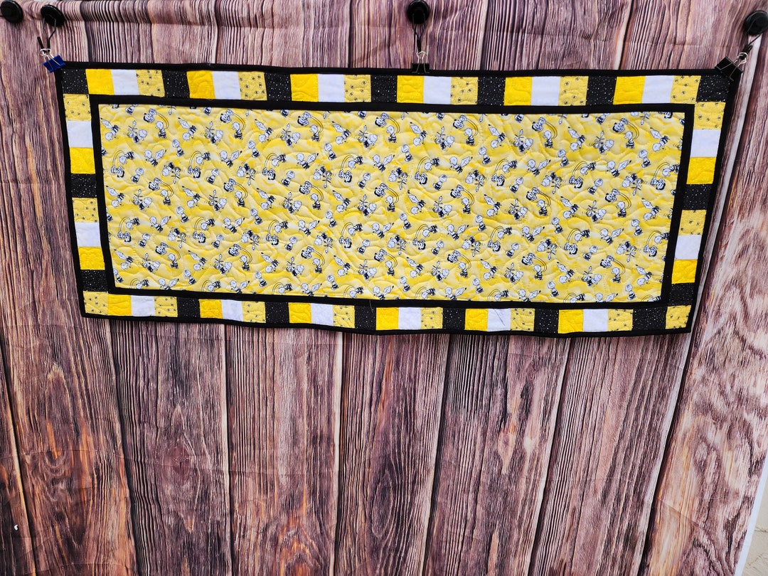 Handmade Quilted Table Runner Peanuts Charlie Brown Snoopy Flowers ...