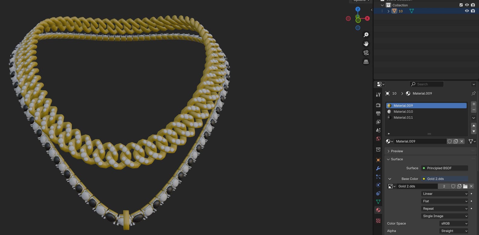 Chain Model #10 | OBJ File | Fully Mapped OBJ | Used for Blender or 3DS ...