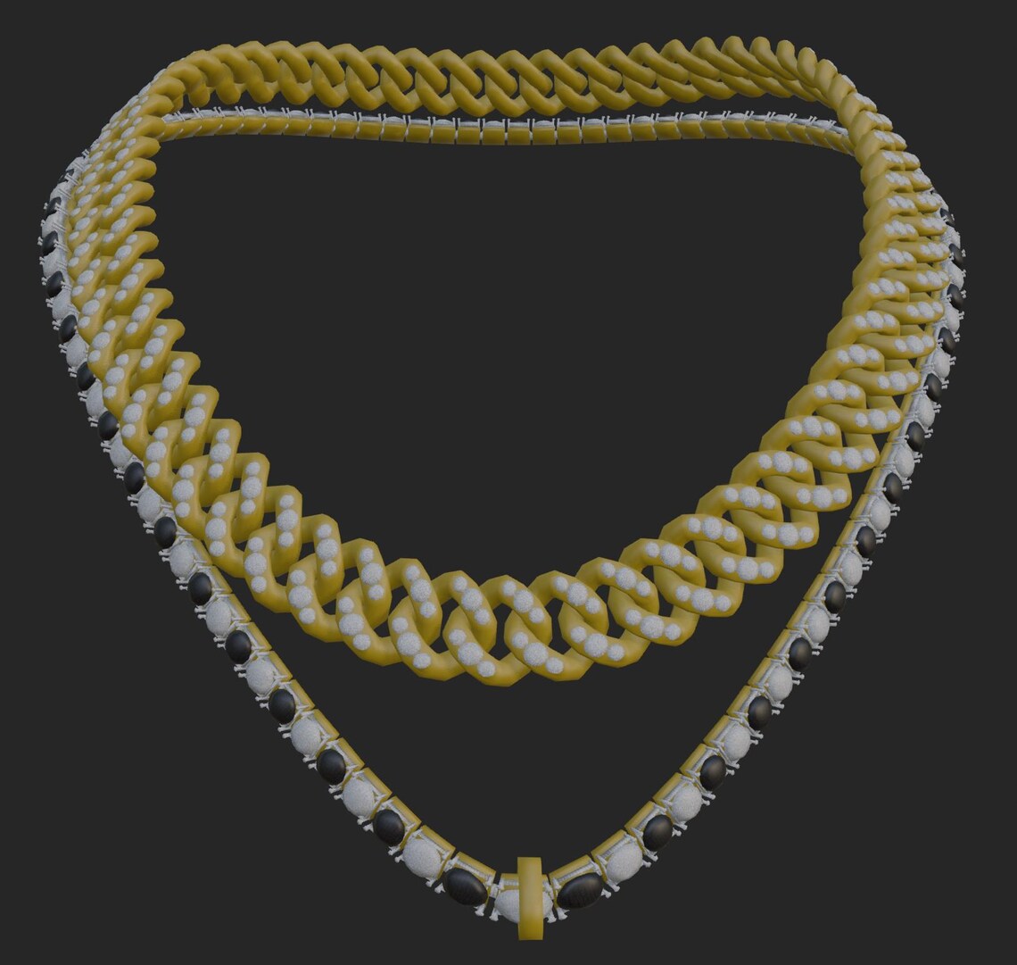 Chain Model #10 | OBJ File | Fully Mapped OBJ | Used for Blender or 3DS ...