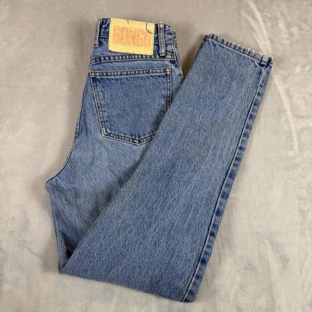 Vintage Bongo Jeans by Gene Montesano Womens 7 High Rise Acid Wash ...