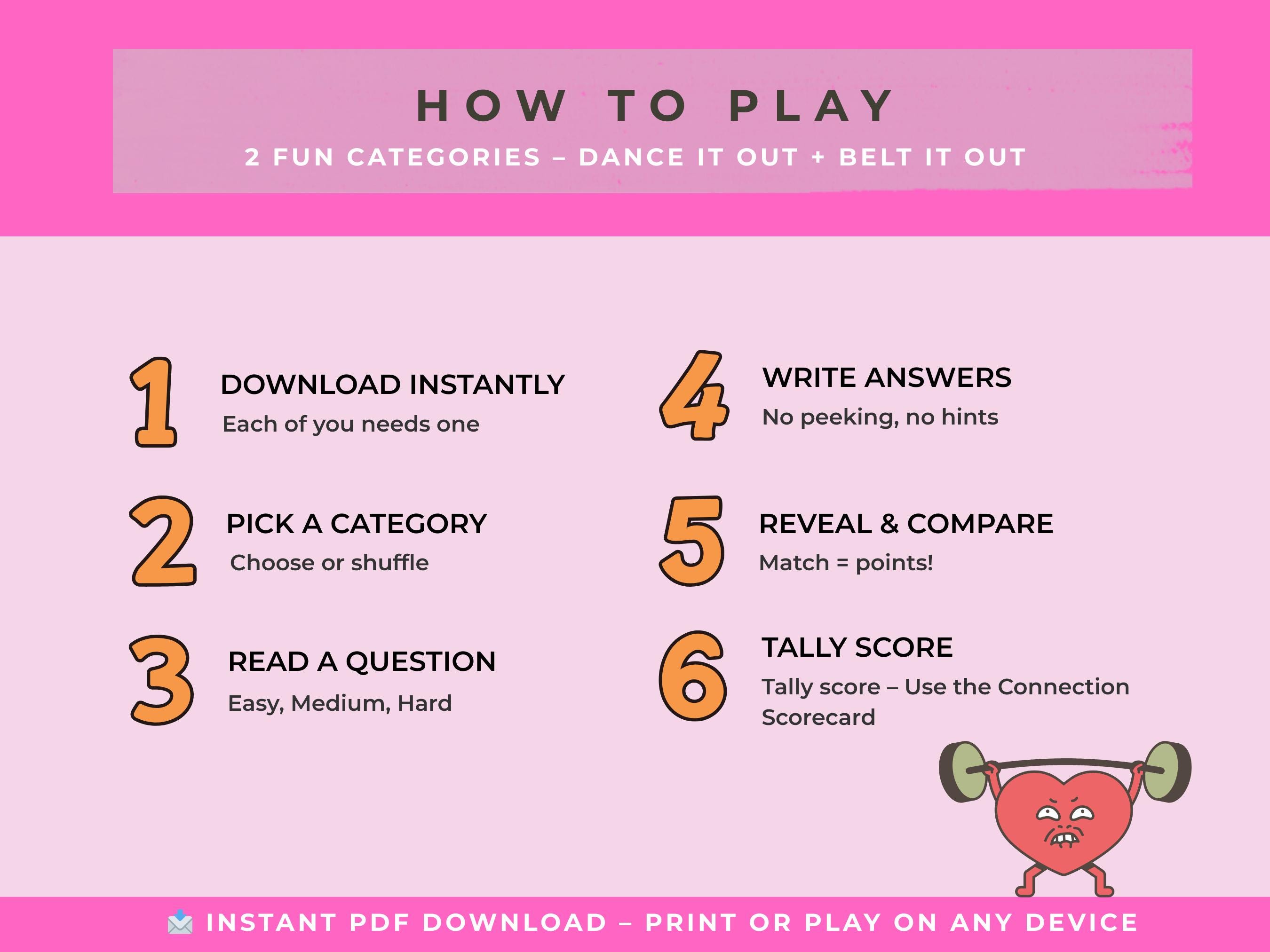 Couples Trivia Printable – Funny Date-night Game | Road Trip, Honeymoon ...